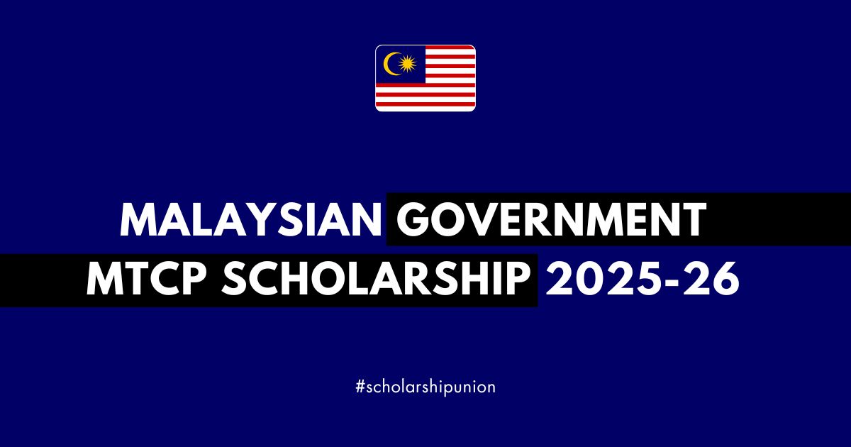 Malaysian Government MTCP Scholarship 2025-26