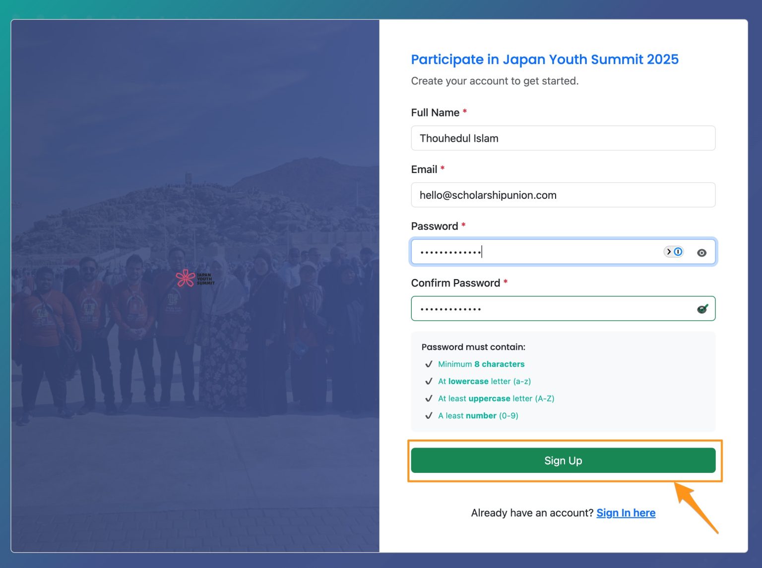 Step by Step Application Process of Japan Youth Summit 2025