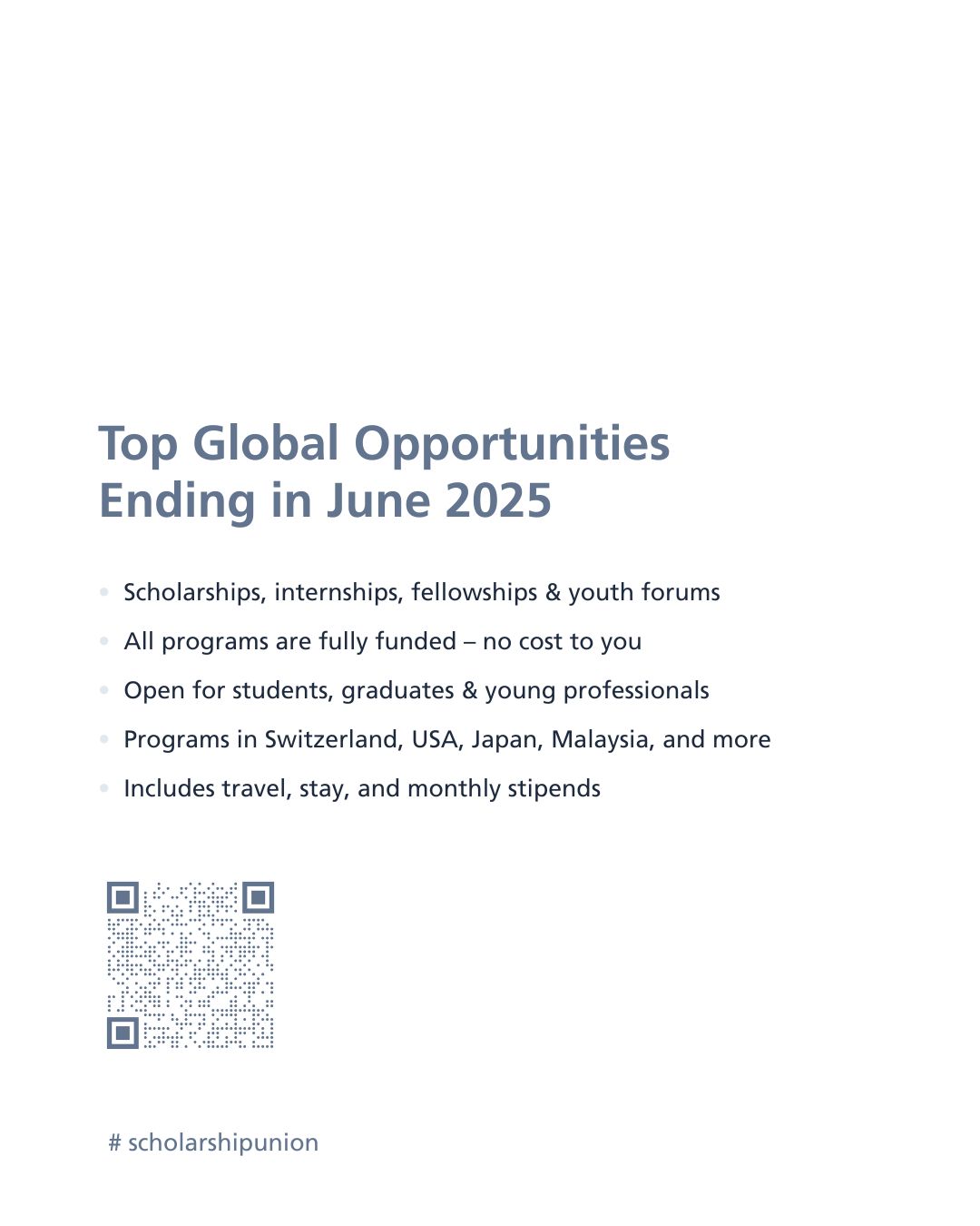 Top Global Opportunities Ending in June 2025 – Apply Now