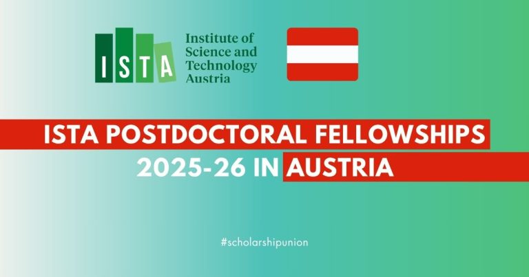ISTA Postdoctoral Fellowships 2025-26 - Scholarship Union