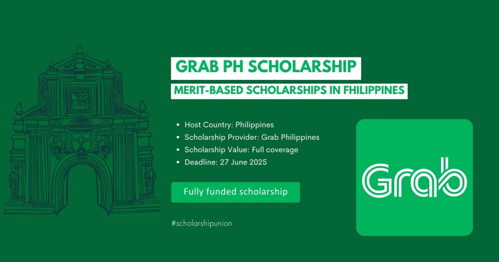 Merit-Based Grab PH Scholarships 2025 in Philippines 🇵🇭