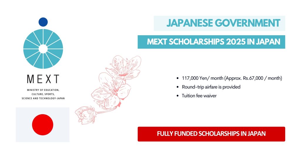 MEXT Japanese Government Scholarship 2025 in Japan