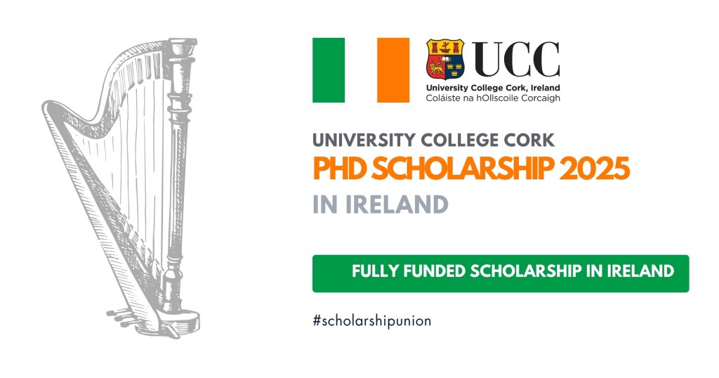 University College Cork PhD Scholarship 2025 in Ireland