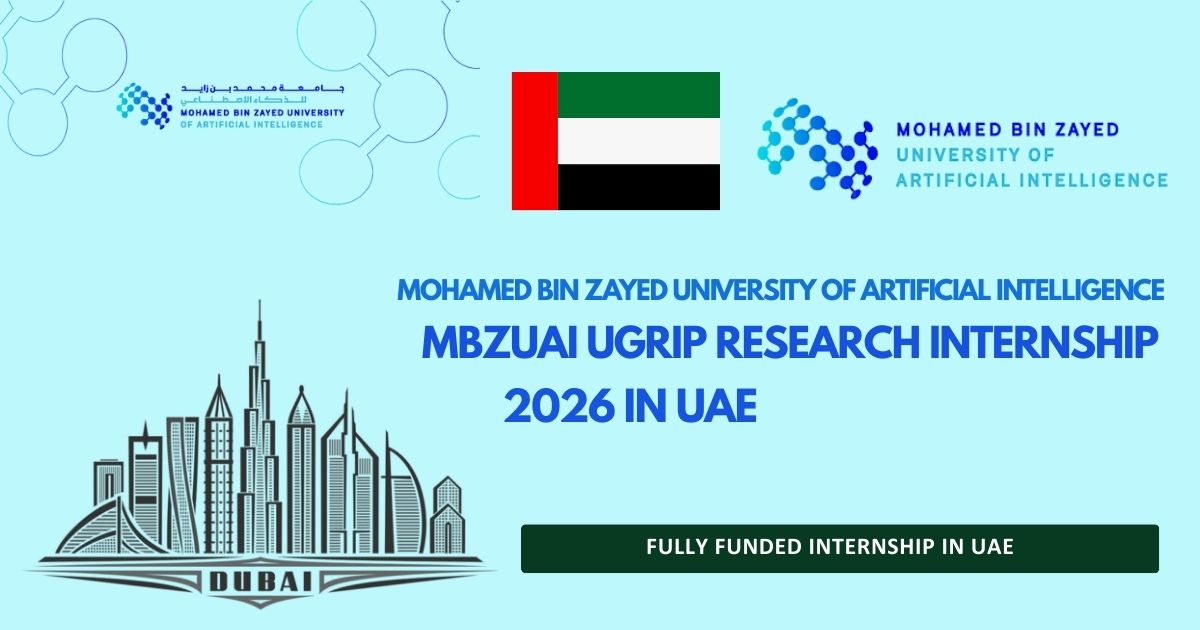 MBZUAI UGRIP Research Internship 2026 in UAE | Fully Funded Program