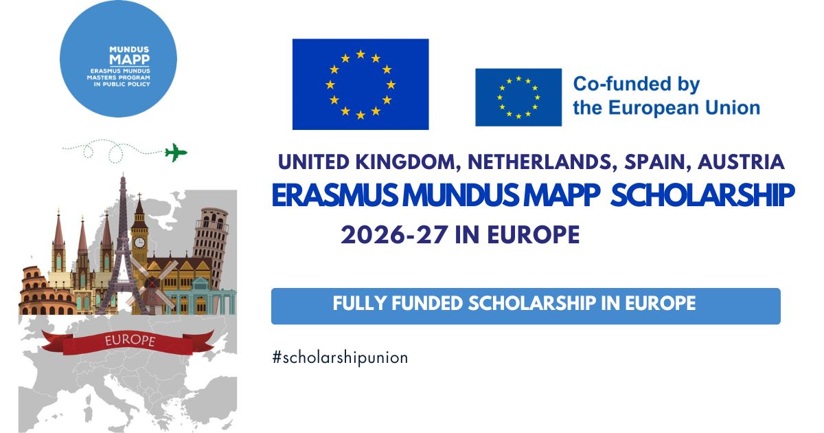 Erasmus Mundus MAPP Scholarship 2026-27 in Europe | Fully Funded