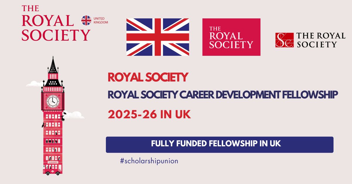 Royal Society Career Development Fellowship 2025-26 UK