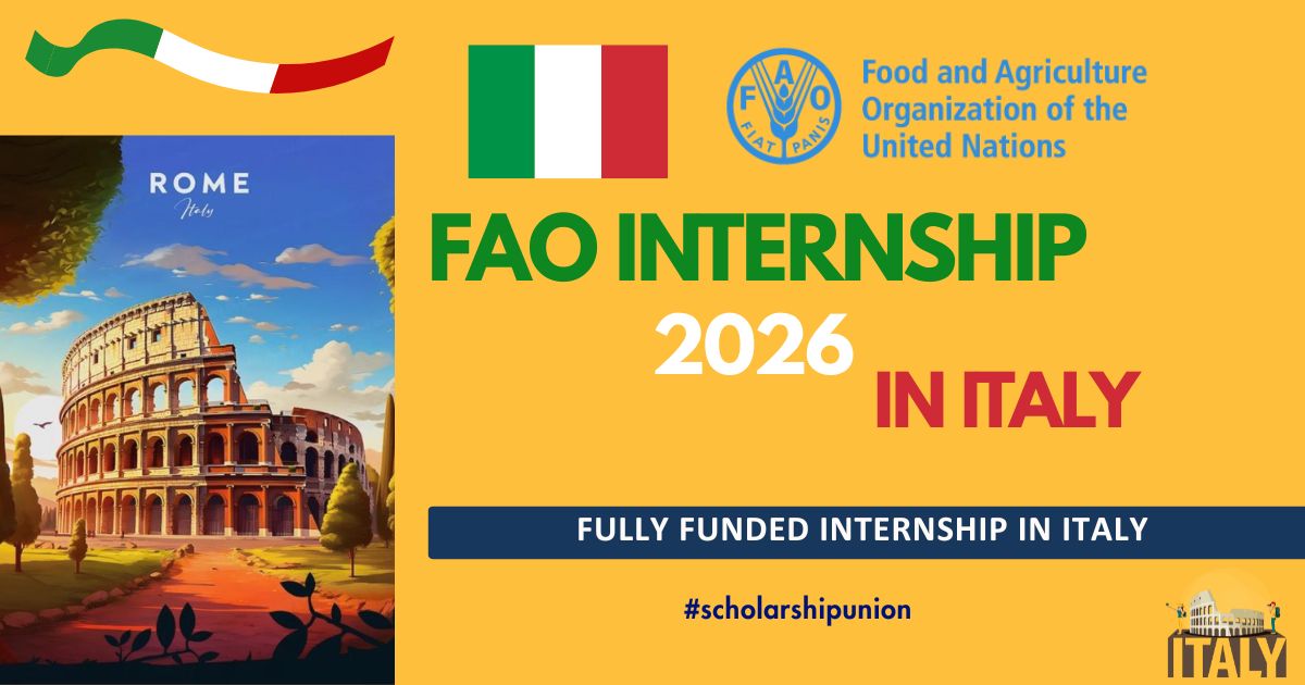 FAO Internship 2026 in Italy | Fully Funded Program