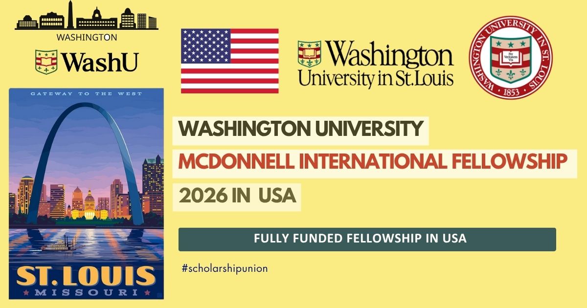 McDonnell International Fellowship 2026 at Washington University USA