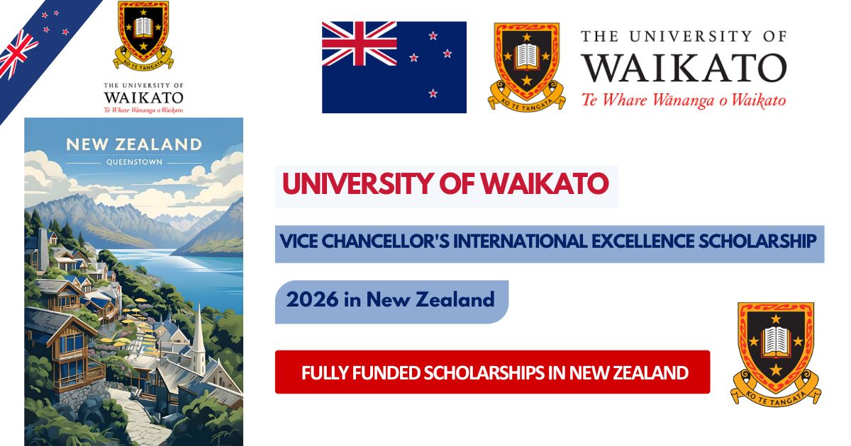 Vice Chancellor's International Excellence Scholarship 2026 NZ