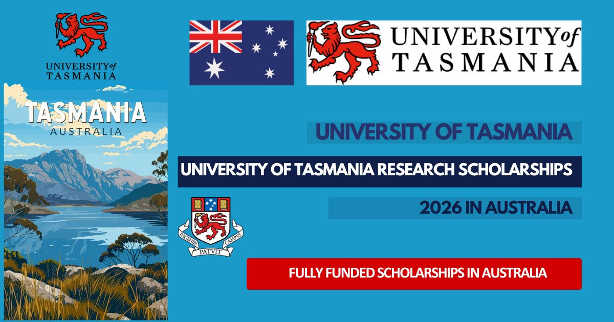 University of Tasmania Research Scholarships 2026 in Australia