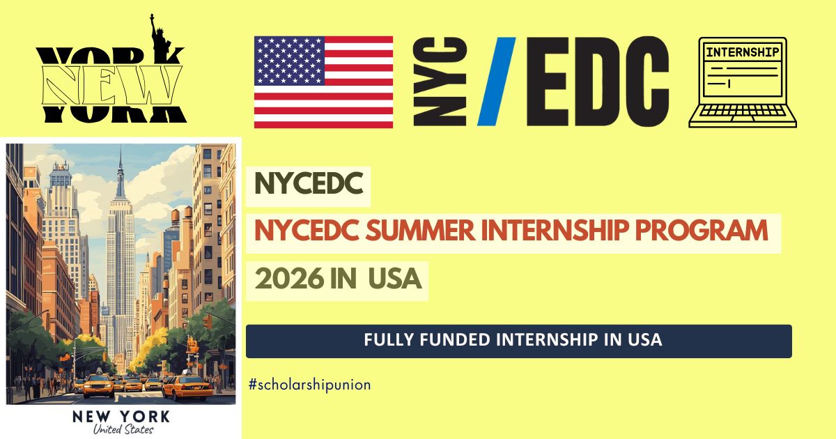 NYCEDC Summer Internship Program 2026 in USA | Fully Funded