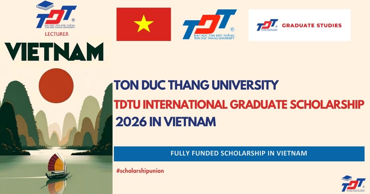 TDTU International Graduate Scholarship 2026 in Vietnam