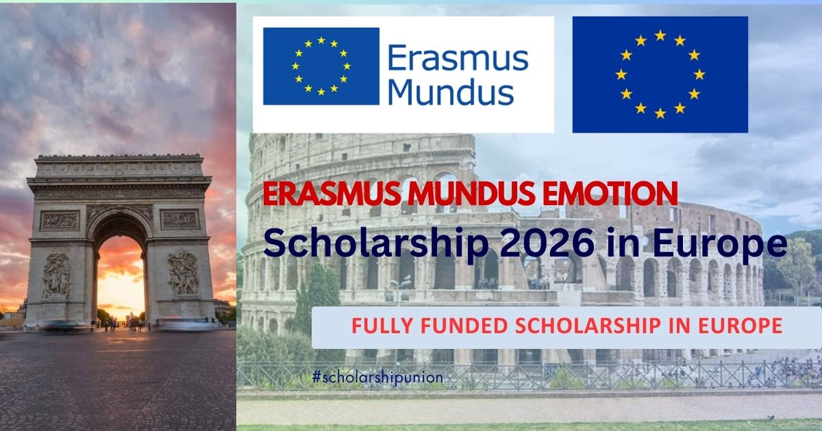 Erasmus Mundus EMOTION Scholarship 2026 Apply Now Details