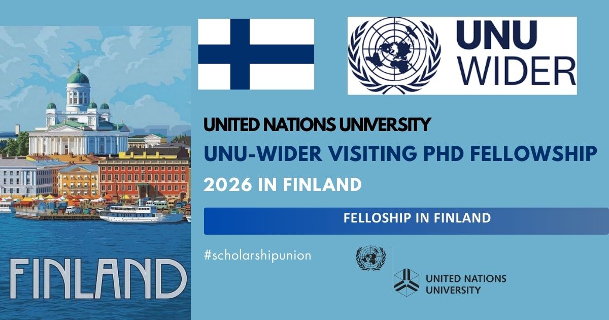 UNU-WIDER Visiting PhD Fellowship 2026 | Apply Now