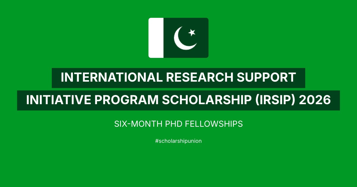 International Research Support Initiative Program Scholarship 2026 in ...